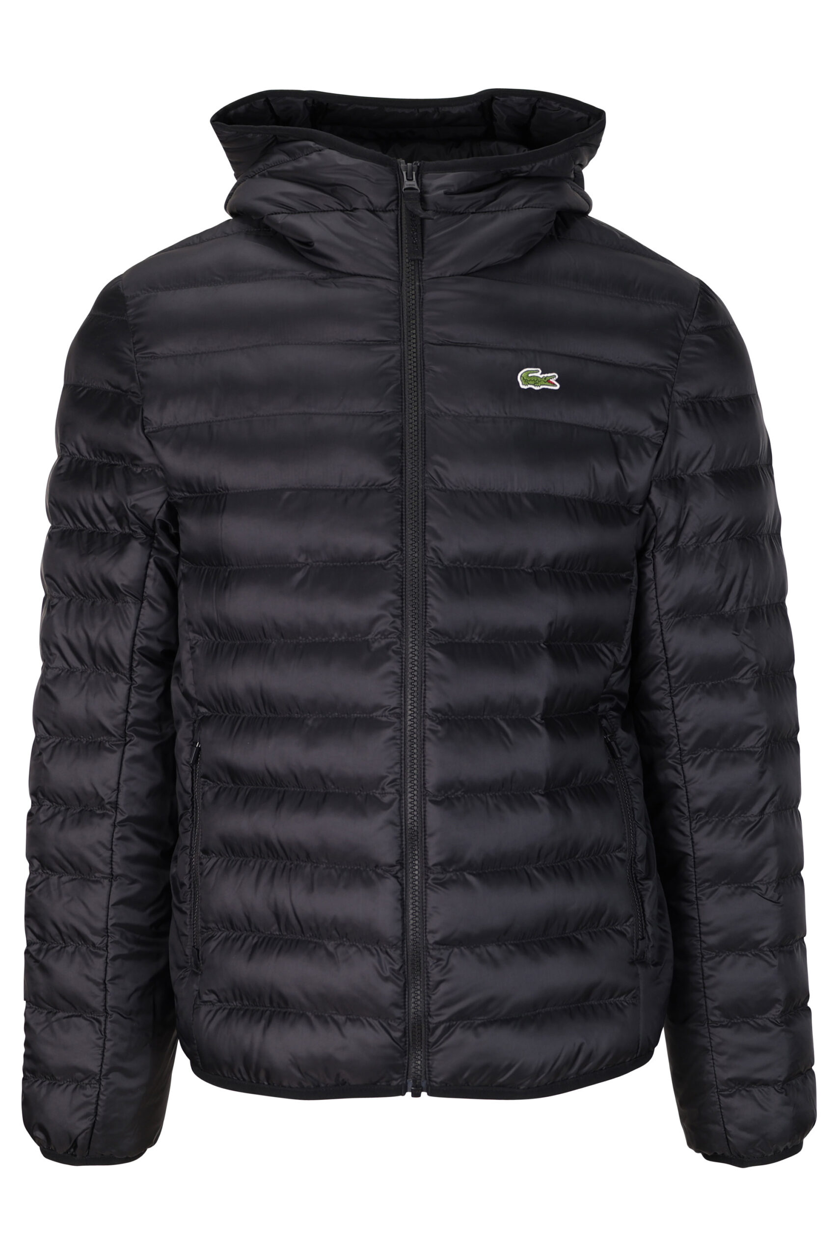 Lacoste Veste noire avec capuche et minilogue lacoste BLS Fashion